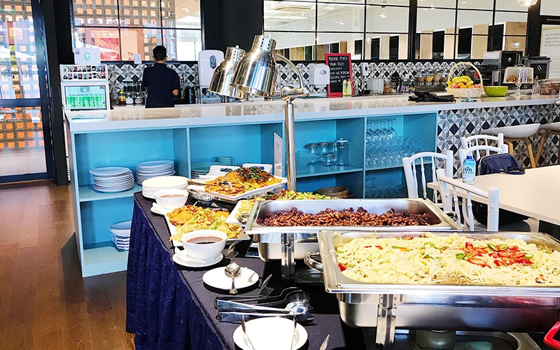 Building corporate cultures on the buffet line
